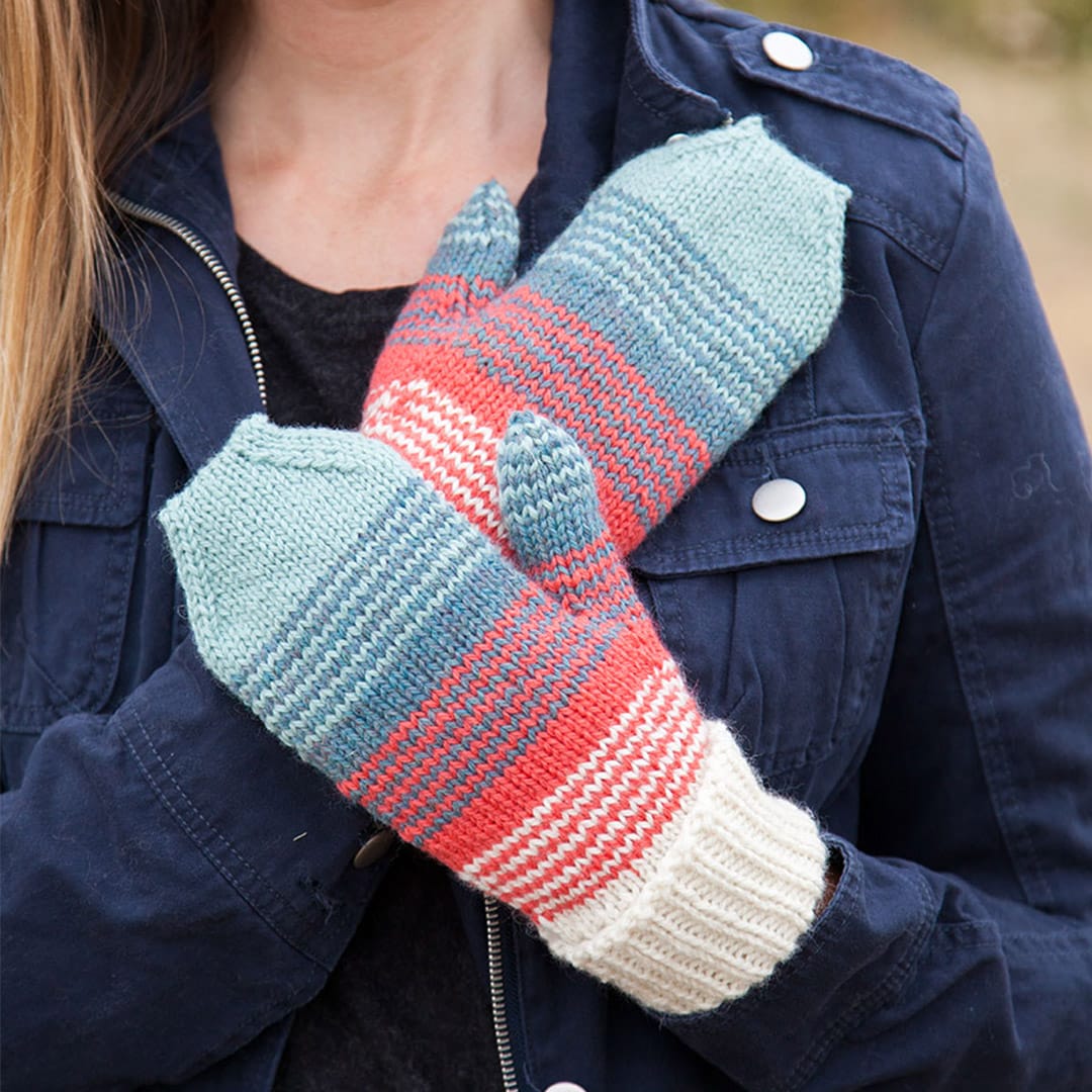 Knits for Everybody - Emily's Striped Mittens! - The Knit Picks Staff ...