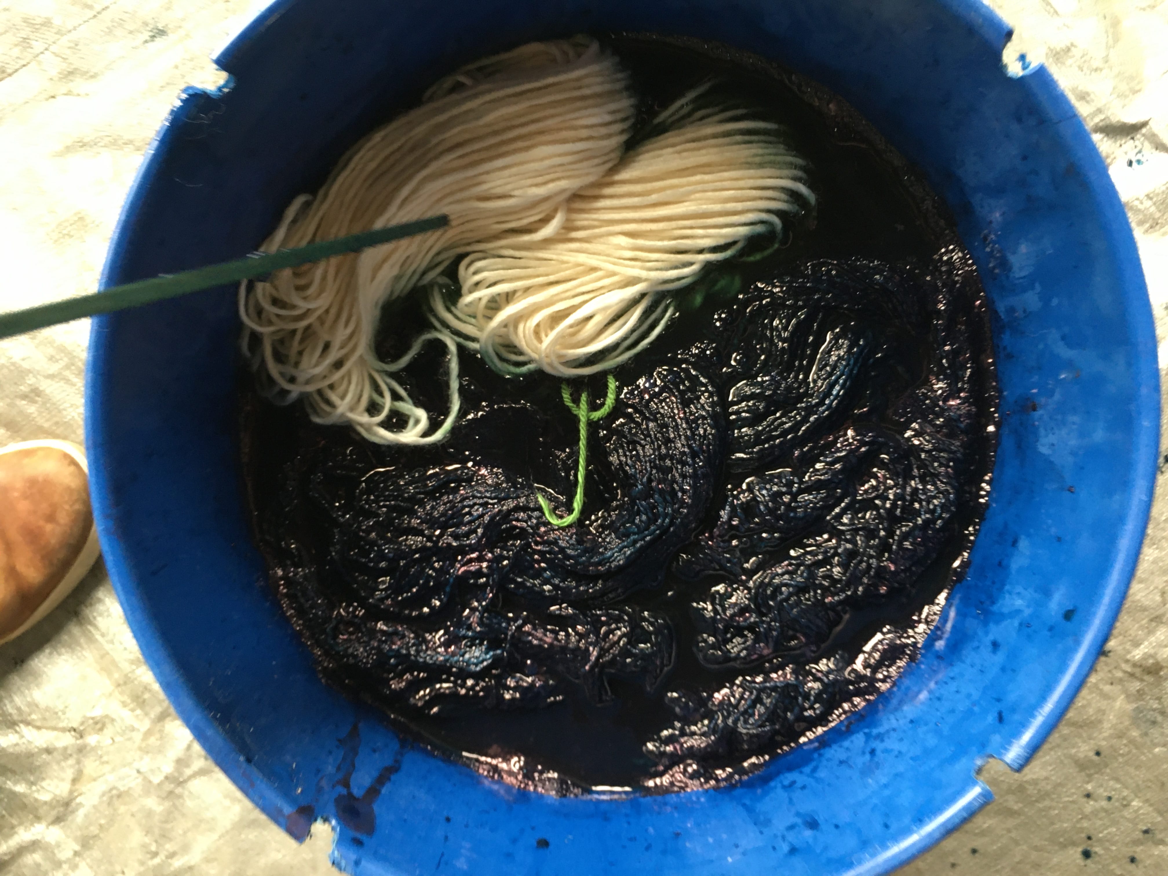 How to Dye Yarn with Indigo: Our Indigo Dye Day! - The Knit Picks Staff ...